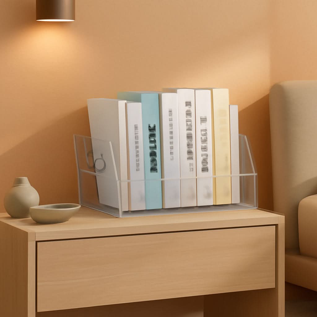 4 Pcs Clear Large Storage Book Display Case 13 X 8.5 X 5.9 Inch Book O ...