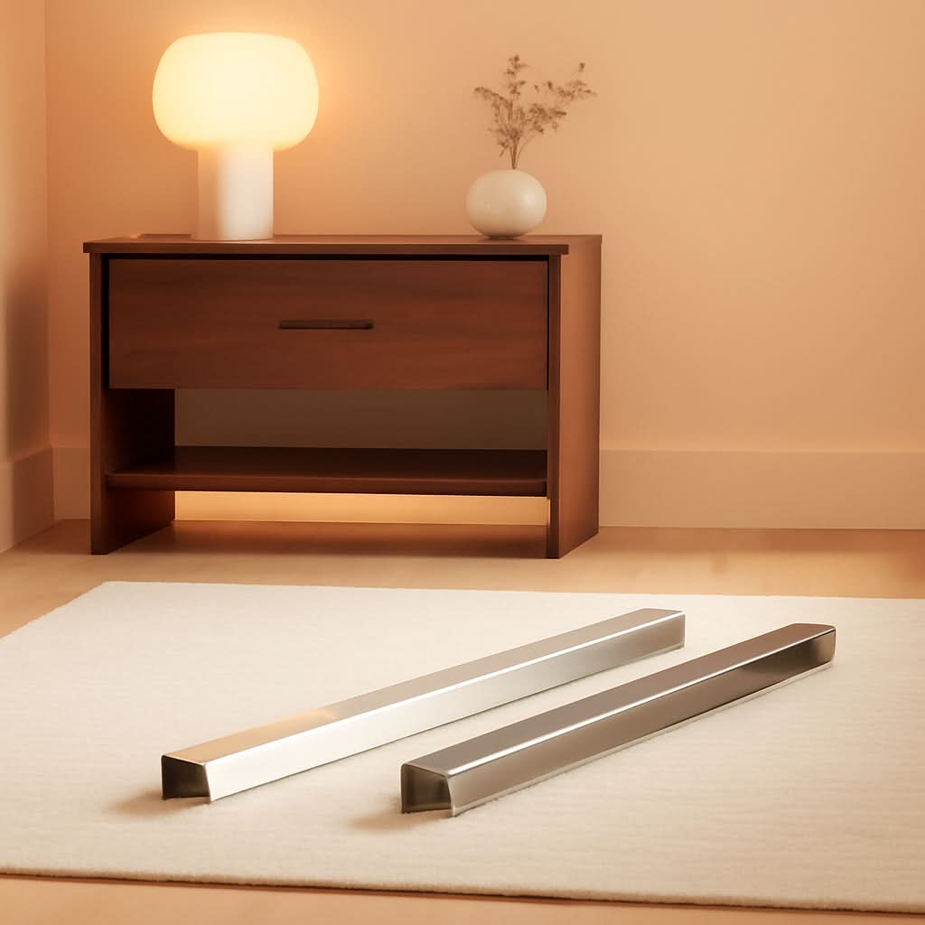 Stainless Steel Hanging File Rails 15.76 Inch Cabinets — ShipItFurniture