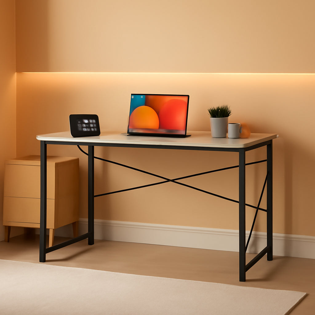 Small Folding Desk 39.4 Inch Foldable Computer Desks, Spaces Saving Wr ...