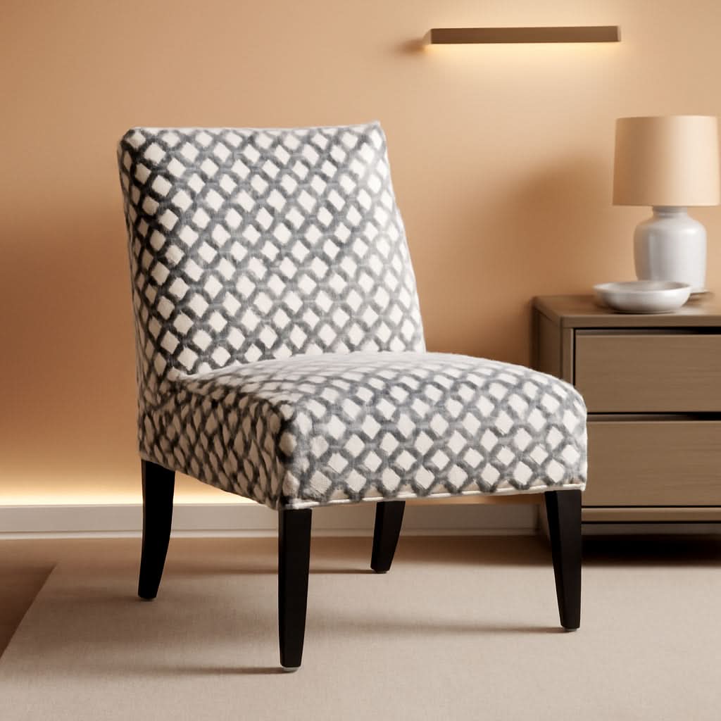 Grey Geometric Accent Chair Christopher Knight Home Living Room Furnit ...