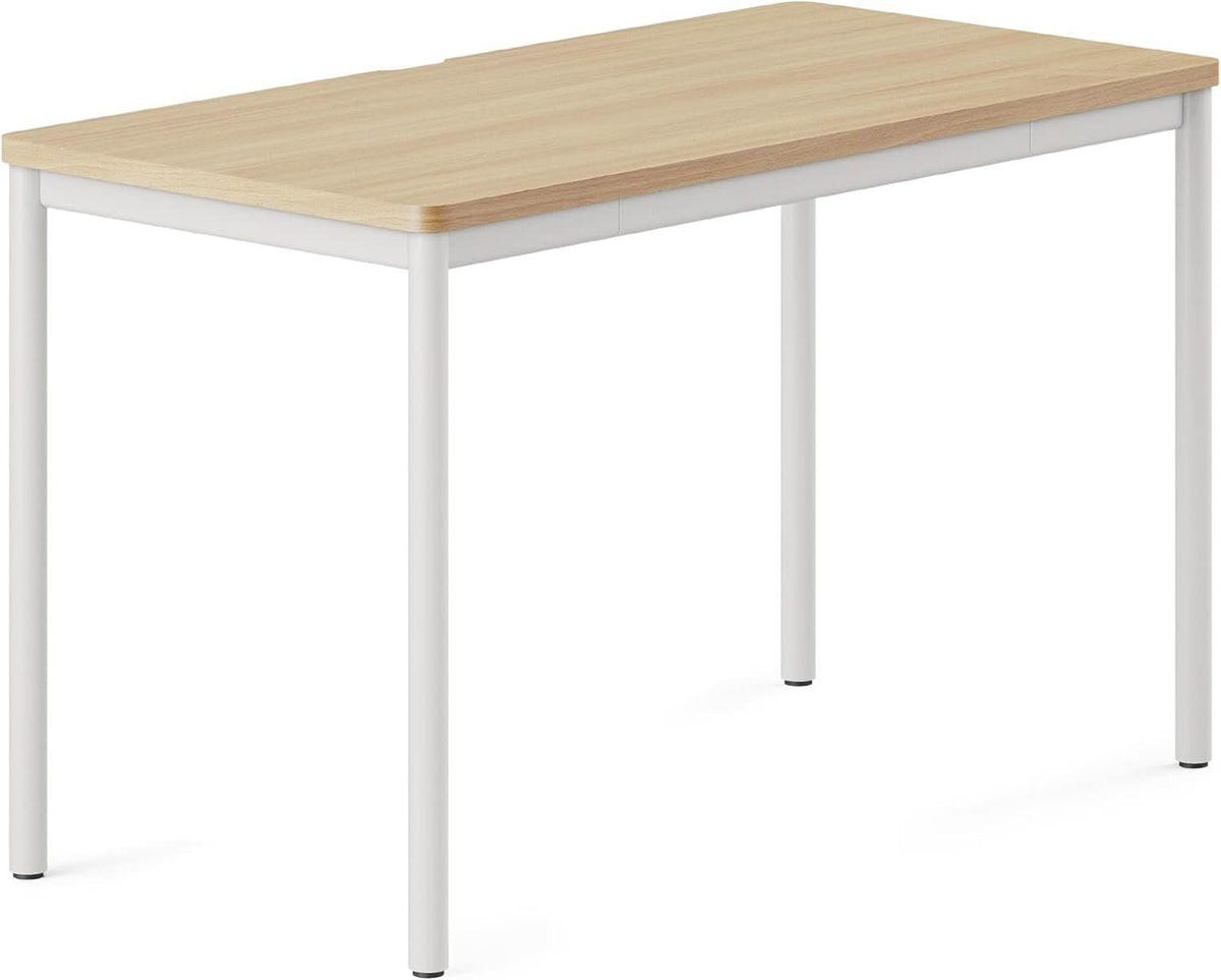 Functional Home Office Desk with Rounded Corners and Cable Notch ...